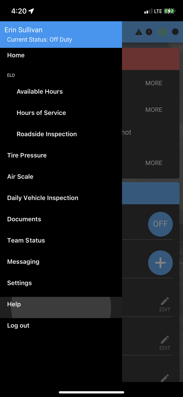 Upload data from the Blue Ink Tech app